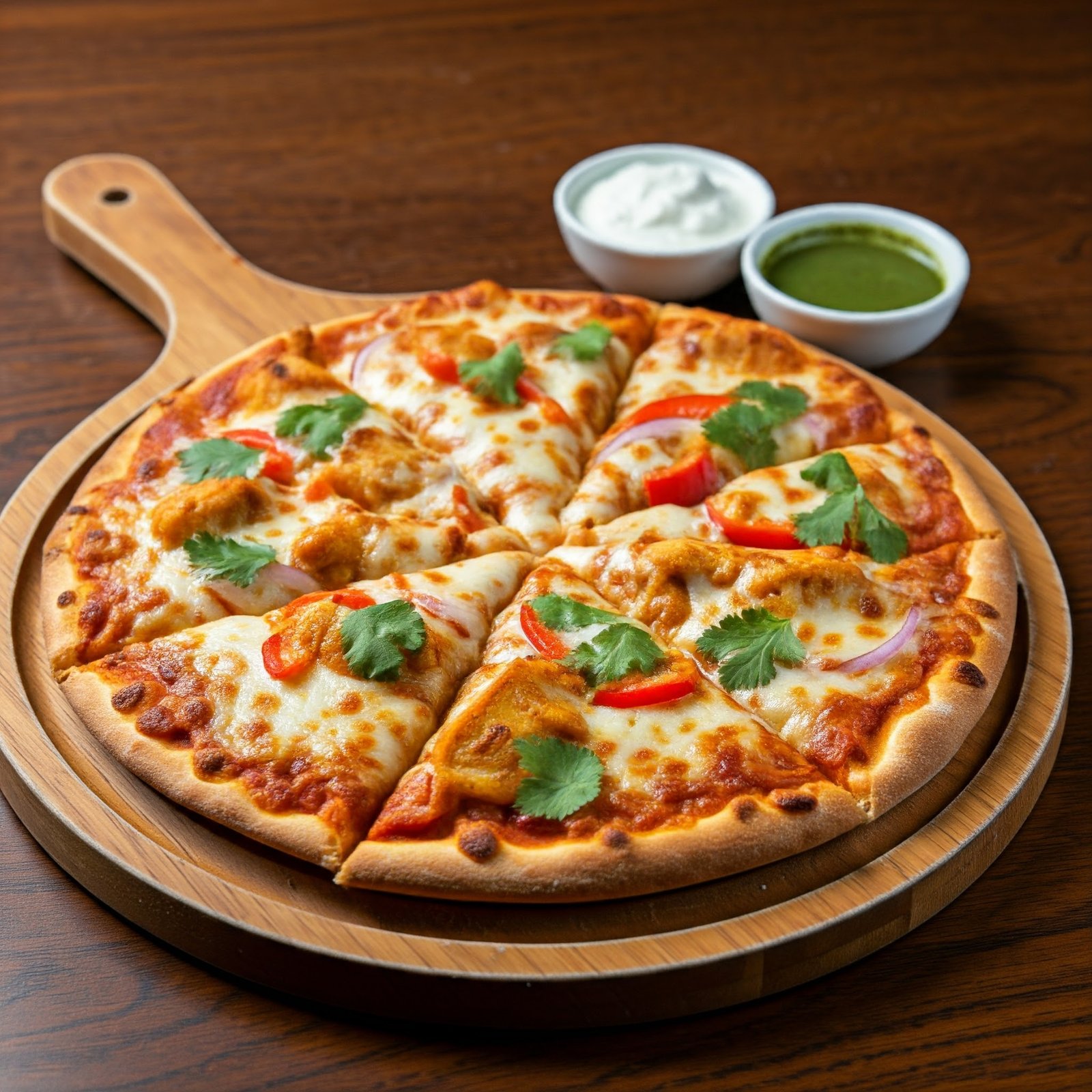 Super Easy, Super Cheesy, Super Yummy Butter Chicken Pizza Recipe ...